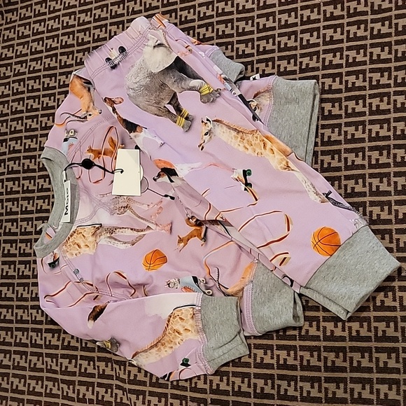 Molo | Matching Sets | Molo Size 68 6m Purple Pajama Set Nwt New With ...